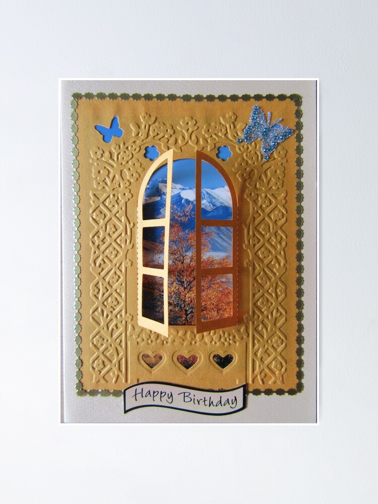 "Window Birthday Card" Poster by lezvee | Redbubble