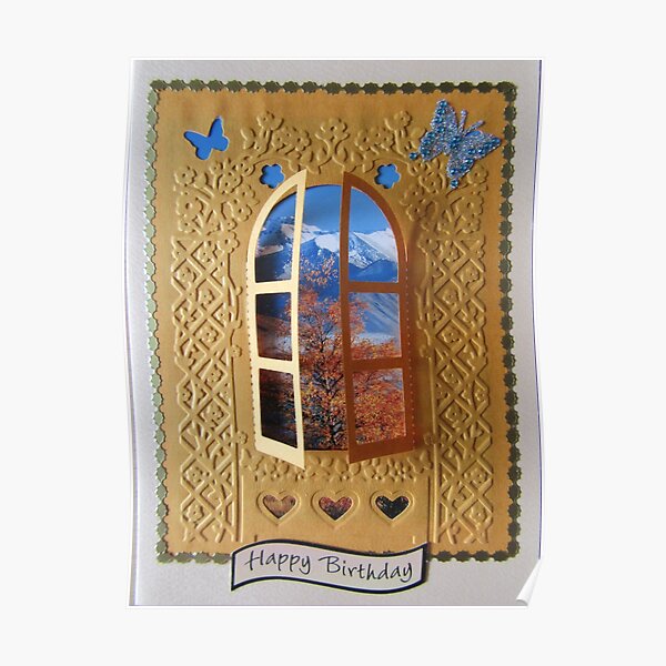 "Window Birthday Card" Poster by lezvee | Redbubble