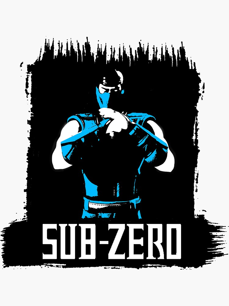 "Mortal Kombat Sub-Zero" Sticker for Sale by AJTheSnowMan | Redbubble