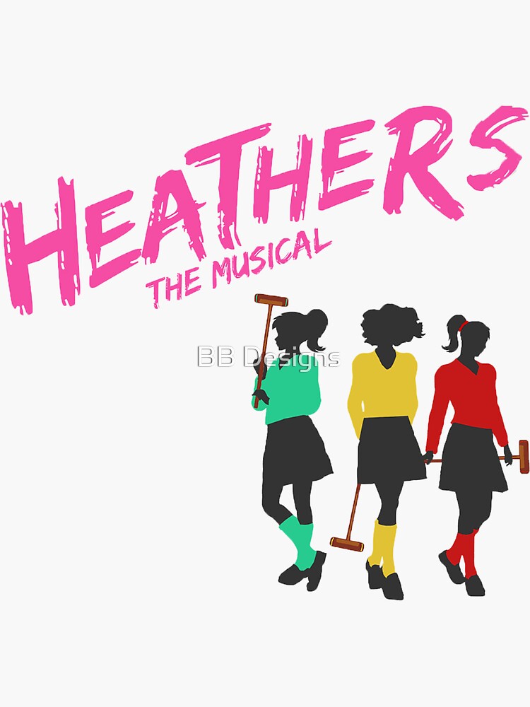 "HEATHERS SILHOUETTE LOGO" Sticker by bumblebre1544 | Redbubble