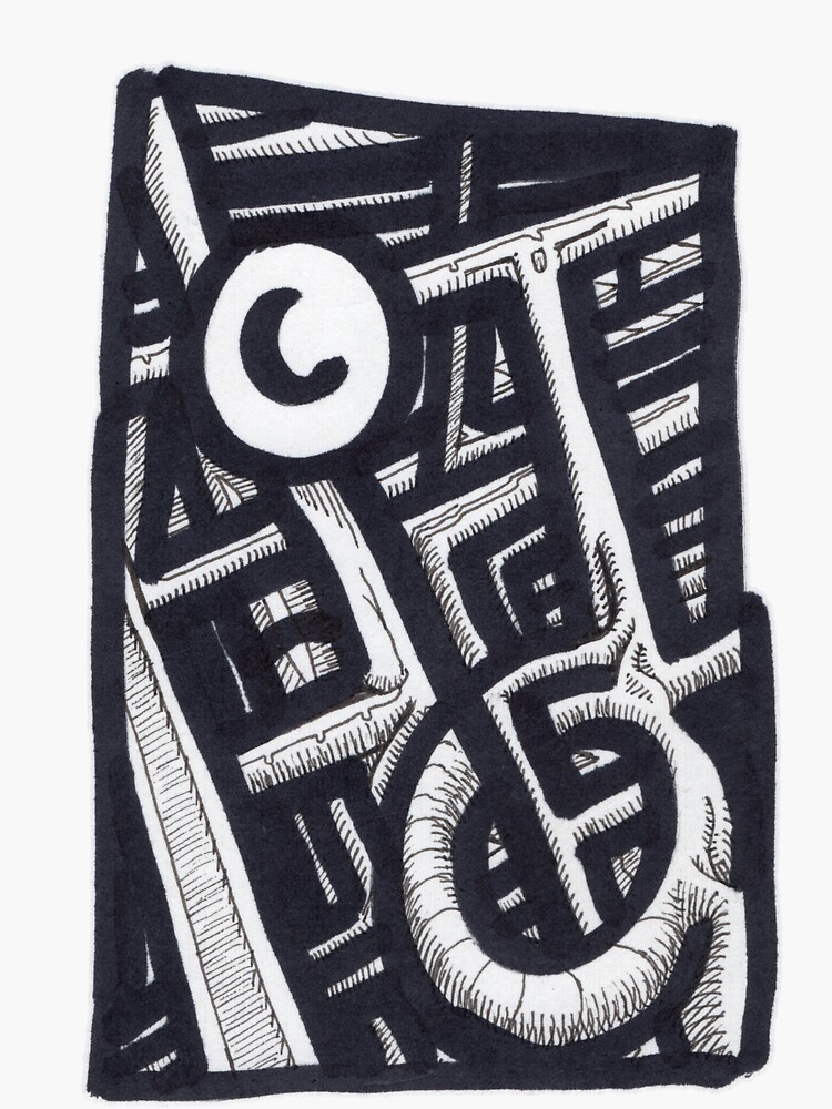 "Hole in One" Sticker by backbrain | Redbubble