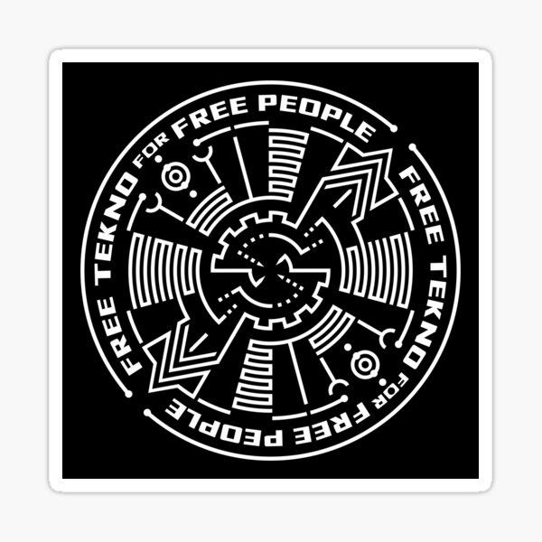 Sticker « 23FT046 - Tekno 23 free tekno pour gens libres », par tekno23 ...
