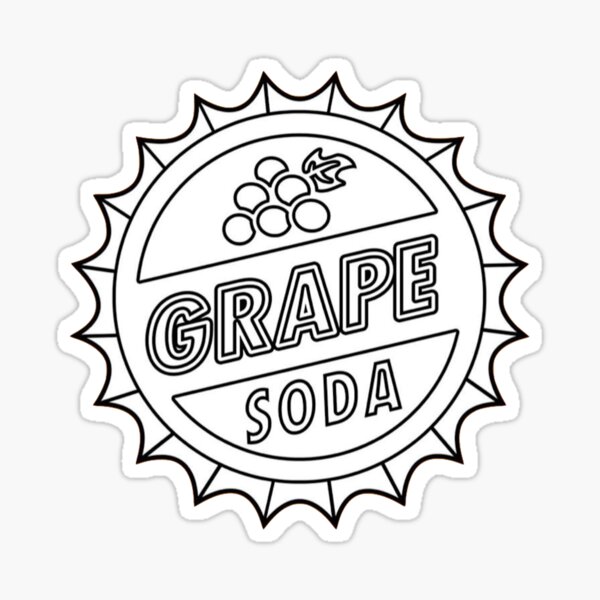 Grape Soda Cap Stickers | Redbubble