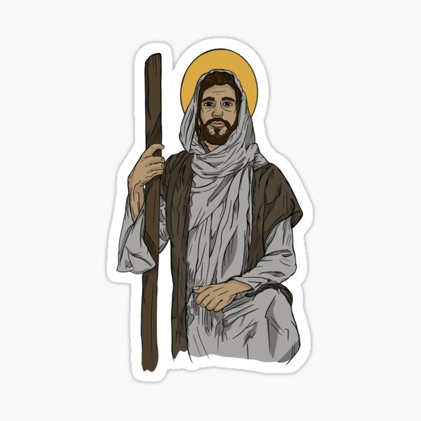 "Jesus of Nazareth" Sticker for Sale by EarthEnso | Redbubble