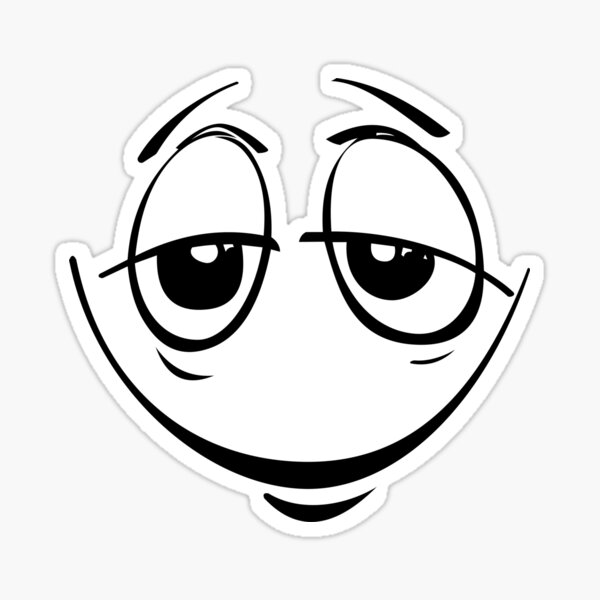 Chill Smiley Face Stickers | Redbubble