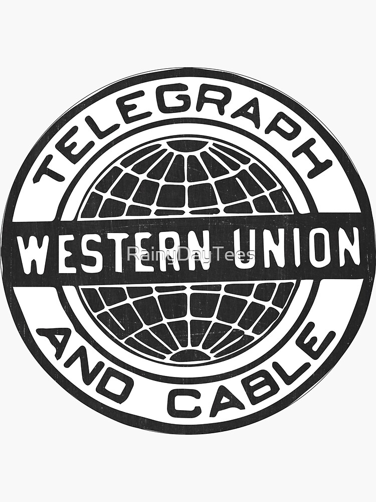 "Vintage Advertisement - Western Union" Sticker for Sale by ...