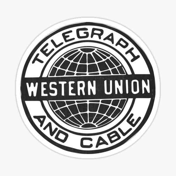 "Vintage Advertisement - Western Union" Sticker for Sale by ...