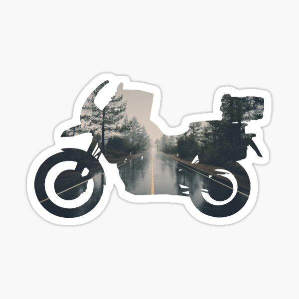 "Adventure Rider Motorcycle Biker Travel Off Road Nature Lover" Sticker ...