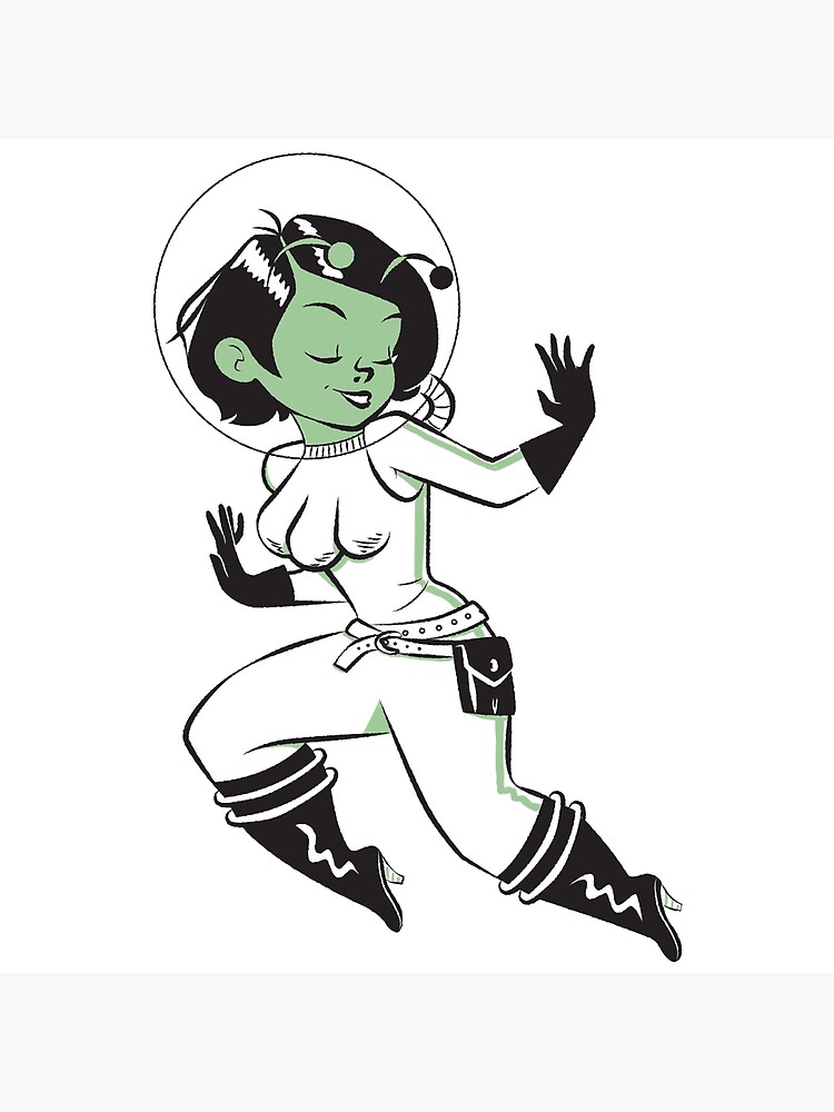 "Alien Pin-Up" Art Print for Sale by mirirooney | Redbubble