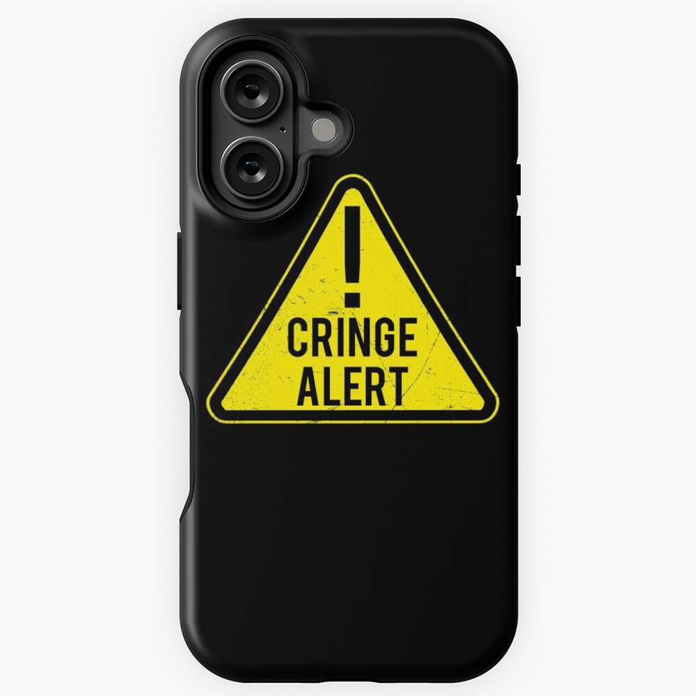 "Cringe Alert" Art Board Print for Sale by BlueRockDesigns | Redbubble