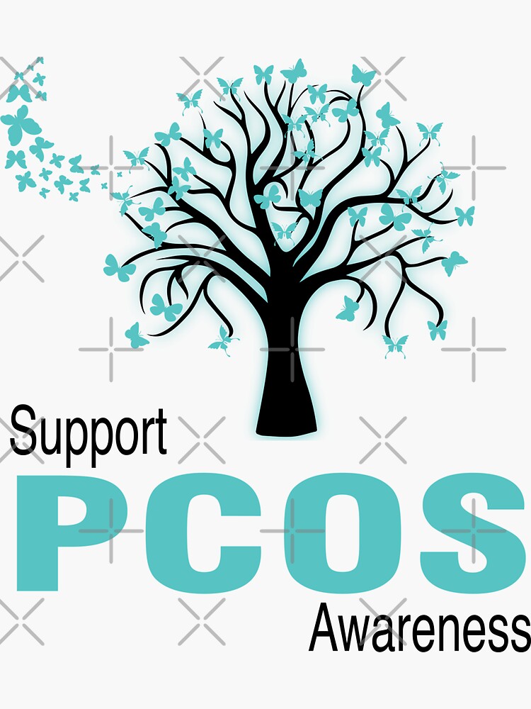 "Pcos Awareness " Sticker for Sale by PopArtDesigns | Redbubble
