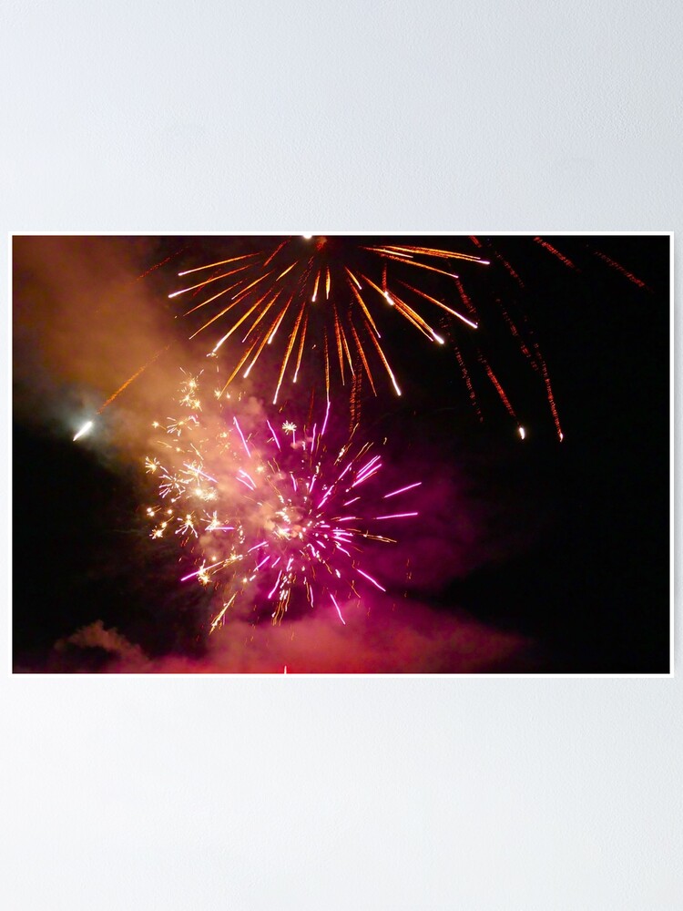 "Fireworks - Samford show" Poster for Sale by Mitchellaldrick | Redbubble