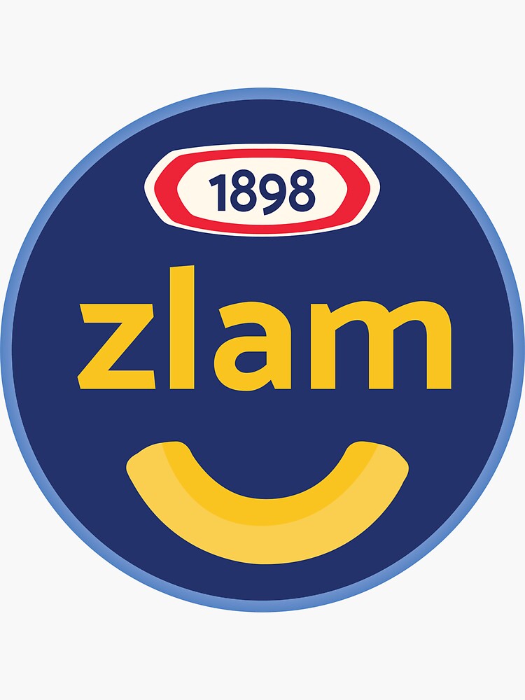 "zlam sticker" Sticker for Sale by attractivemilk | Redbubble