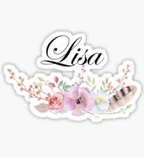Lisa Name Stickers | Redbubble