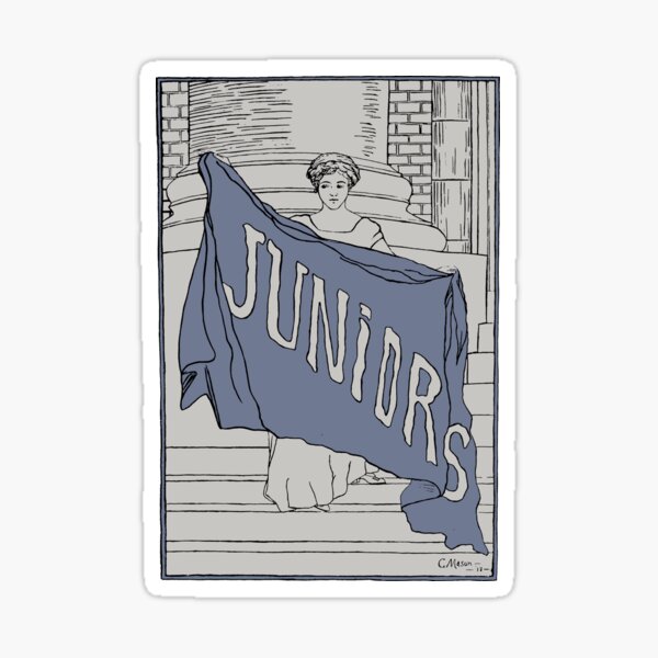 "Juniors" Sticker for Sale by joshcartoonguy | Redbubble