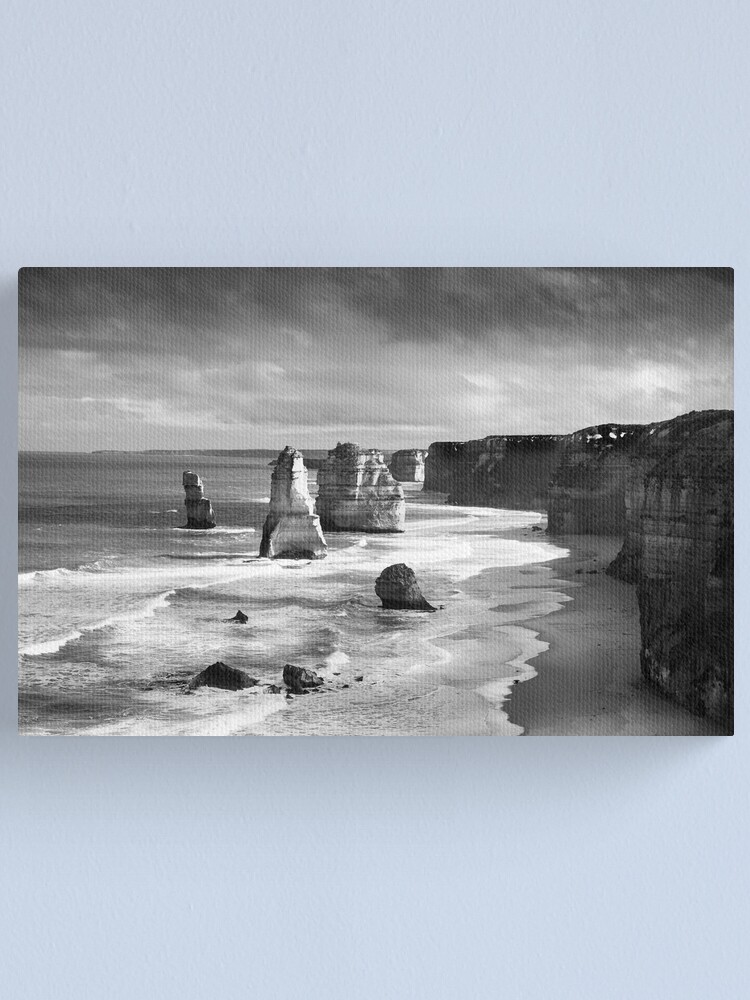 "Twelve Apostles with Ansel Adams effect - canvas, print, framed ...