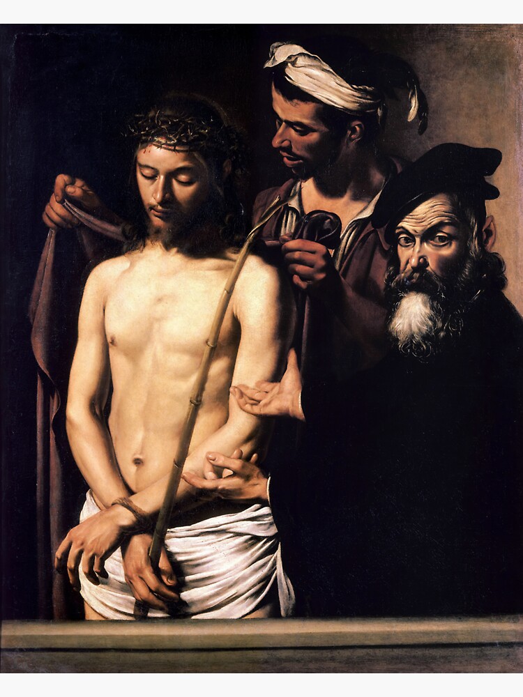 "Ecce Homo by Caravaggio (1605)" Sticker by allhistory | Redbubble