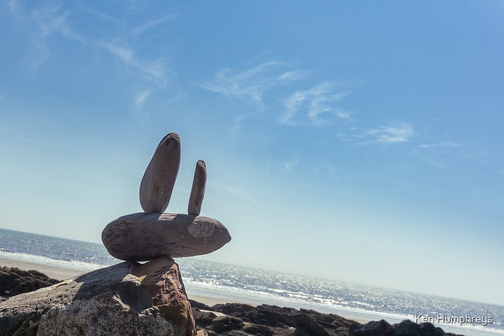 "Stone Ship - Stone balancing" by Ken Humphreys | Redbubble