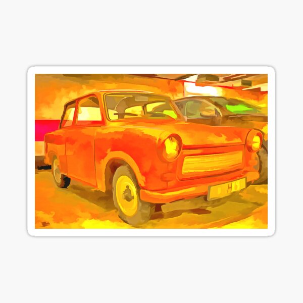 "Trabant Pop Art" Sticker for Sale by bejacs | Redbubble