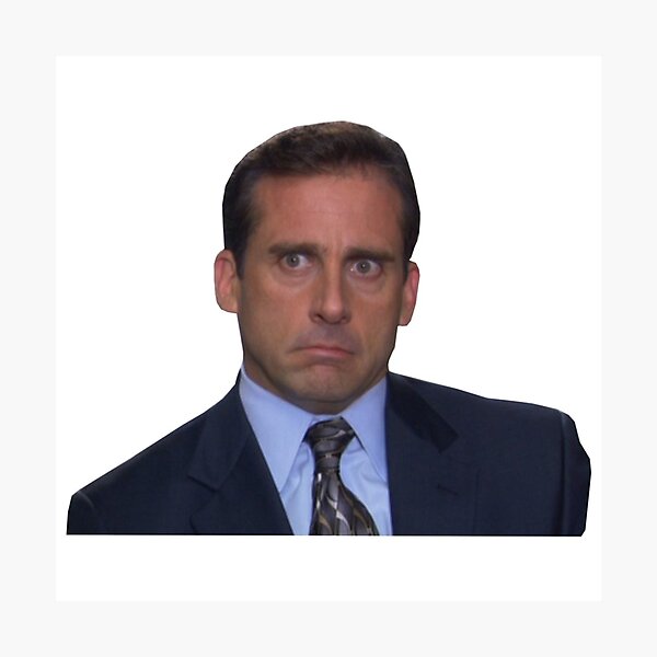 "The Office Michael Scott Funny Face" Photographic Print for Sale by ...