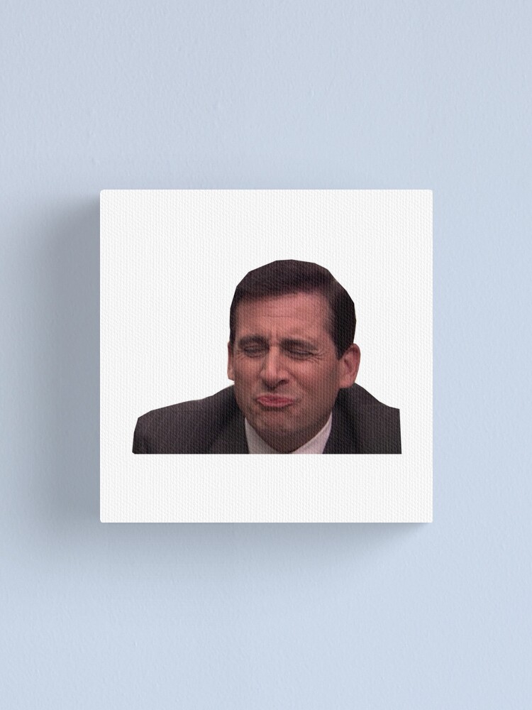 "Michael Scott The Office Duck Face" Canvas Print for Sale by Levn ...
