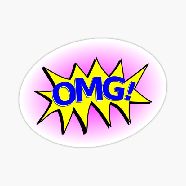 "OMG!" Sticker by Edxgar | Redbubble