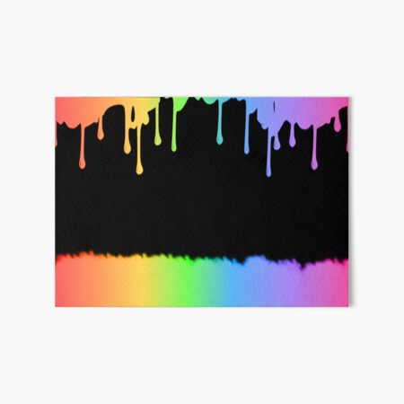 "Pastel Rainbow Paint Drip (emariephotos001)" Art Board Print by ...