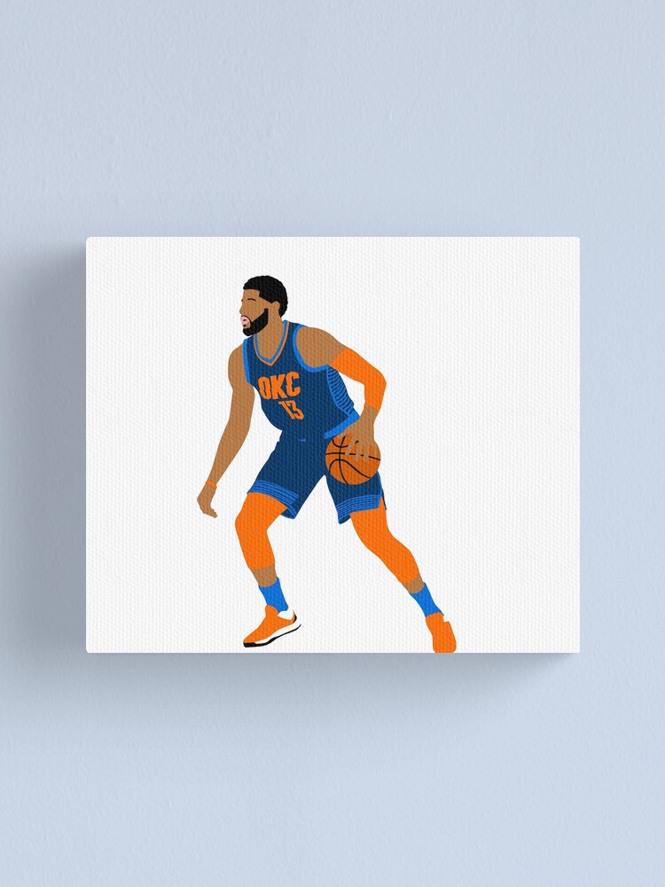 "Paul George Cartoon" Canvas Print by damesdesigns | Redbubble