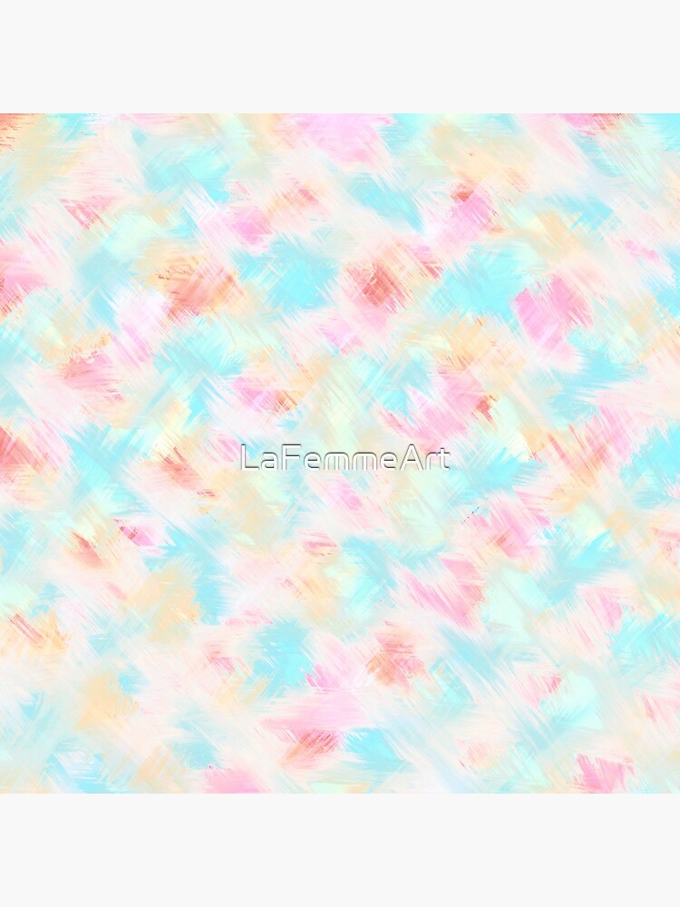 "Modern Girly Pink Yellow Blue Paint Daub Art" Poster for Sale by ...