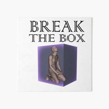 "Break The Box White" Art Board Print by floatingspider | Redbubble
