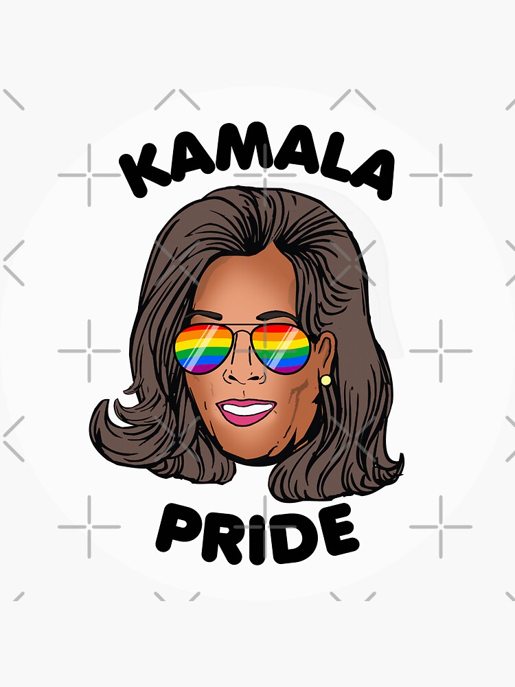 "Kamala Pride" Sticker for Sale by popdesigner | Redbubble