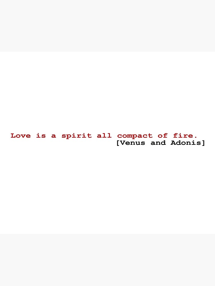 Venus And Adonis Quotes