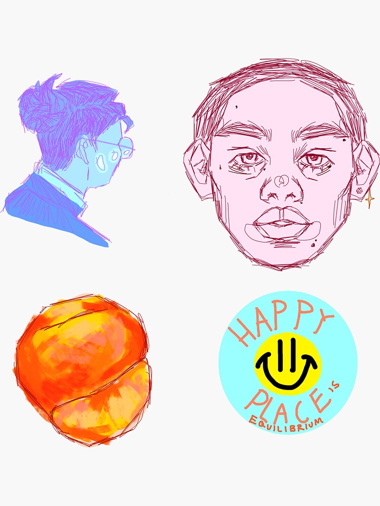 "Peach + sticker pack " Sticker for Sale by Akaahoshi | Redbubble