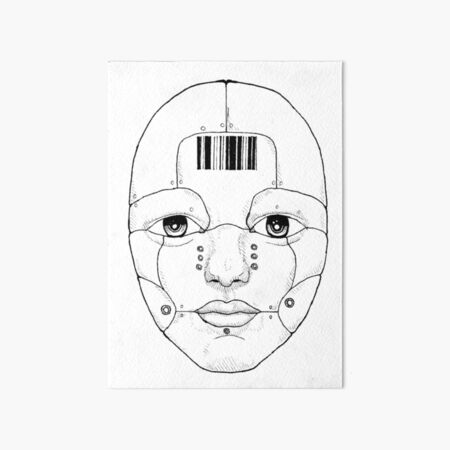 "Android Face" Art Board Print for Sale by StagArt | Redbubble