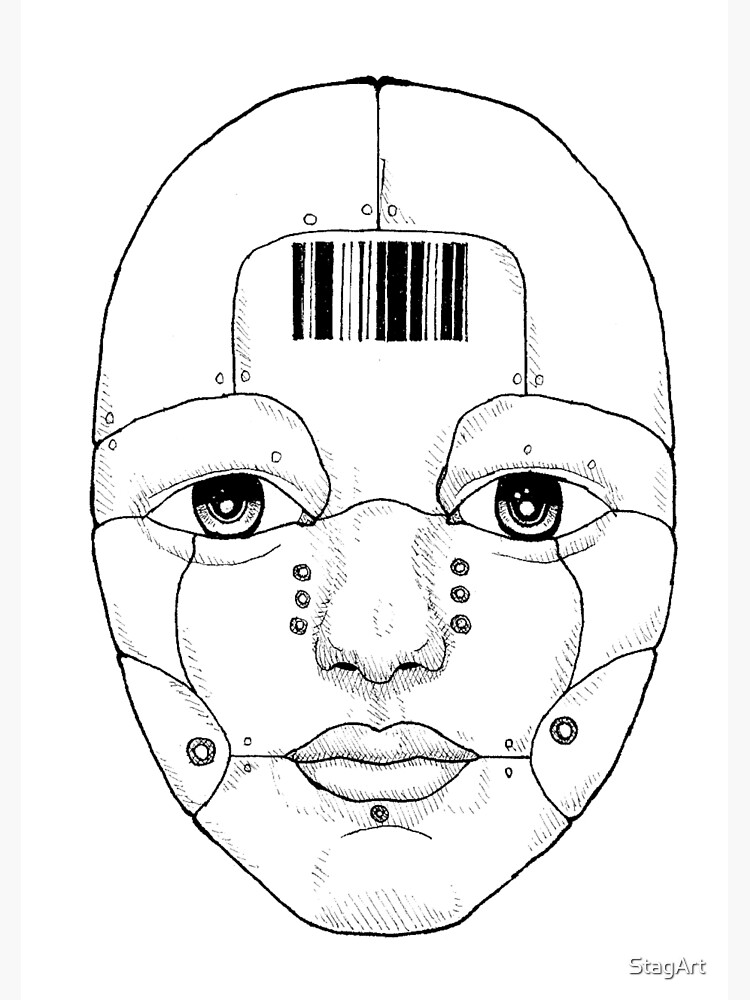 "Android Face" Photographic Print by StagArt | Redbubble
