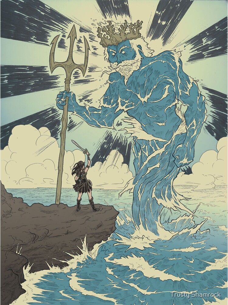 Pegatina for Sale con la obra «En tiempos de dioses antiguos» de Arkie ...