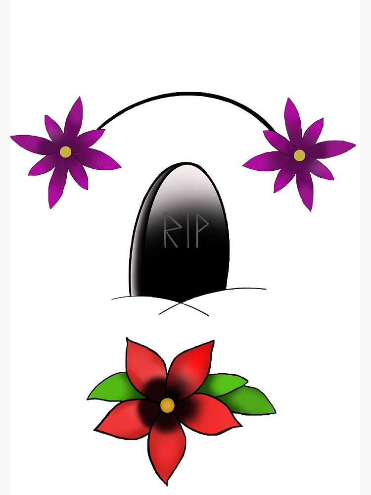 "Traditional RIP" Poster for Sale by nicolexzo | Redbubble
