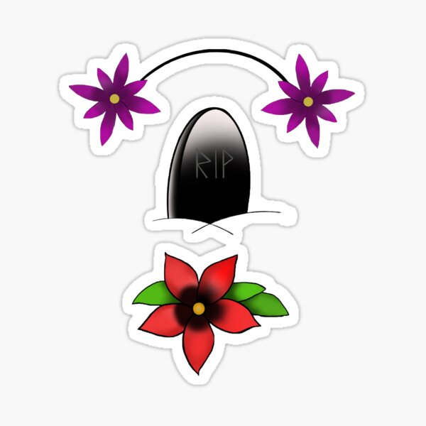 "Traditional RIP" Sticker for Sale by nicolexzo | Redbubble