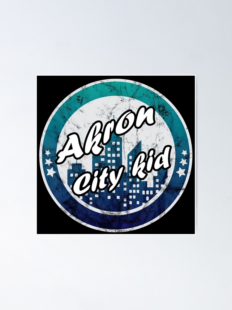 "Akron USA home of Ohio city" Poster for Sale by titanosdesign | Redbubble