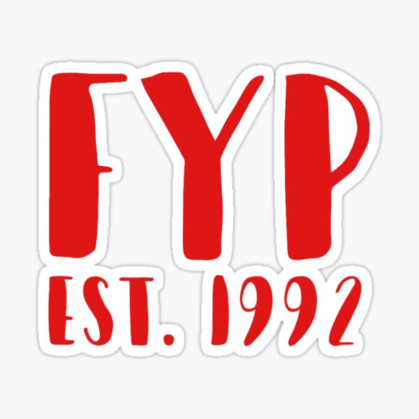 "FYP" Sticker for Sale by laurenplattman | Redbubble