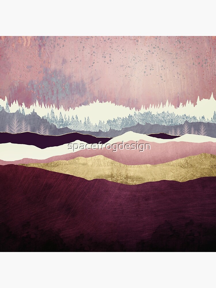 "Raspberry Hills" Poster for Sale by spacefrogdesign | Redbubble