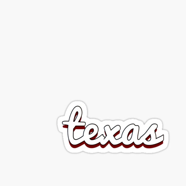 "Texas" Sticker for Sale by bgsmall | Redbubble