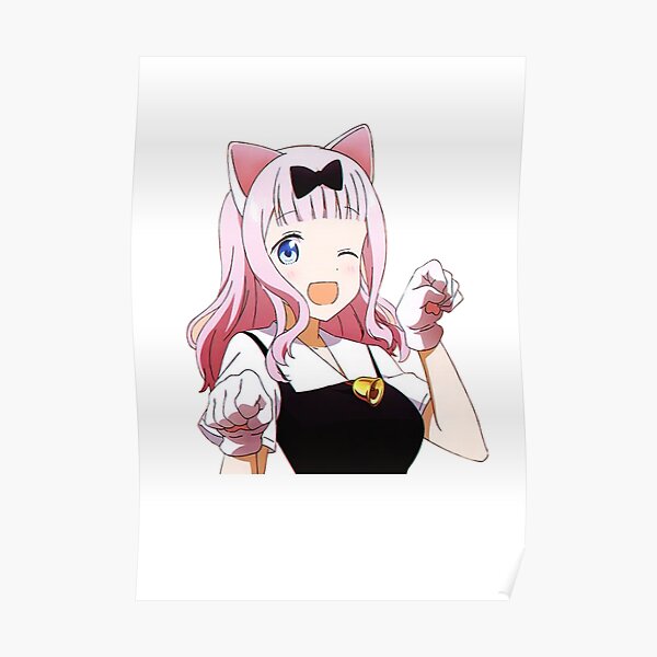 "Fujiwara Chika" Poster for Sale by Ellenaia | Redbubble