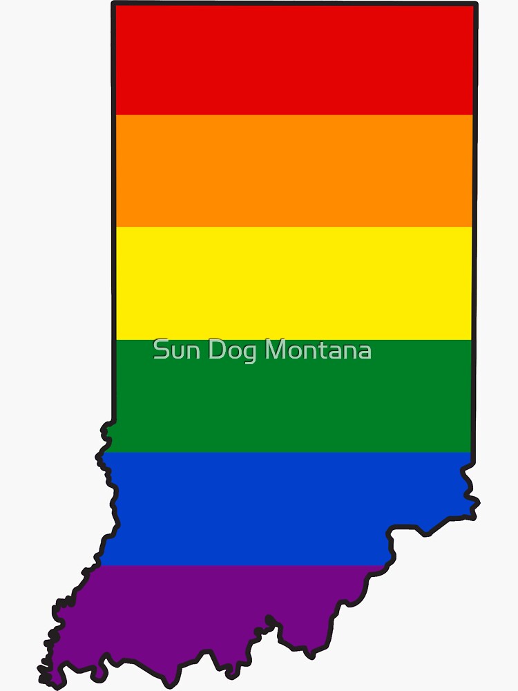 "Indiana Pride!" Sticker for Sale by somekindofguru | Redbubble