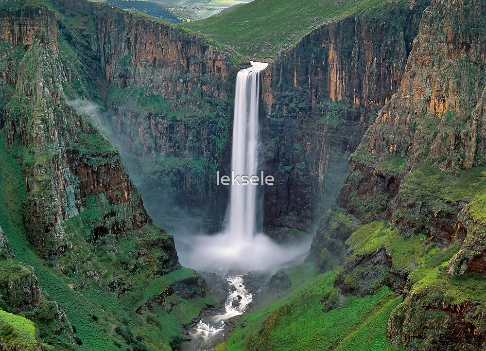 "The Maletsunyane Falls,Lesotho,Africa" by leksele | Redbubble