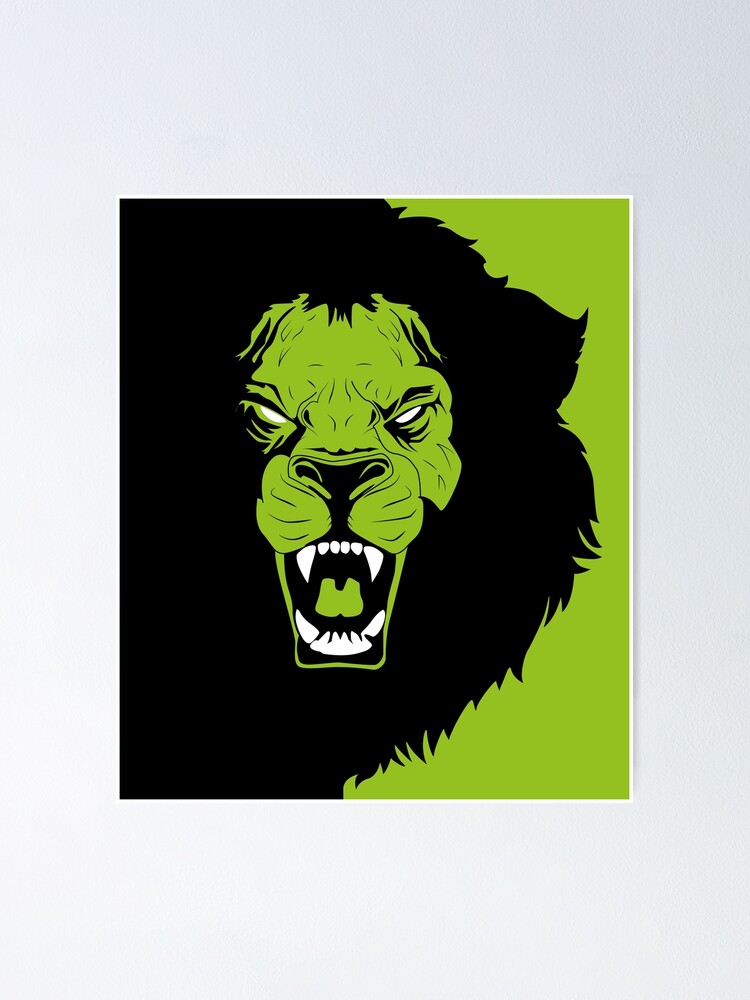 "Angry Lion" Poster for Sale by Arunkumar25 | Redbubble