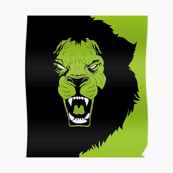 "Angry Lion" Poster for Sale by Arunkumar25 | Redbubble