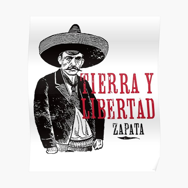 "Emiliano Zapata Revolution Quote Tierra y Libertad Mexico Pride ...