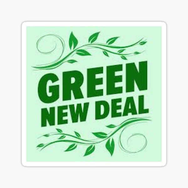 "Green New Deal" Sticker for Sale by mistyhyde | Redbubble
