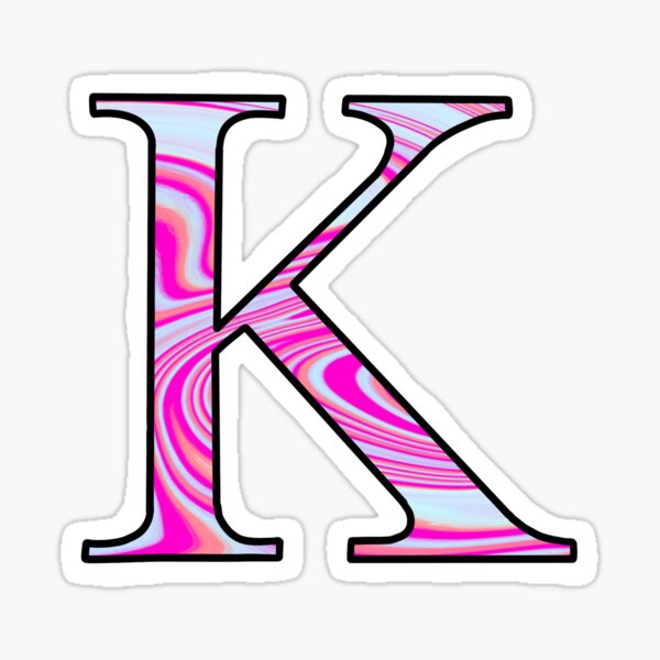 "Tie Dye K" Sticker by elizabethdylan | Redbubble